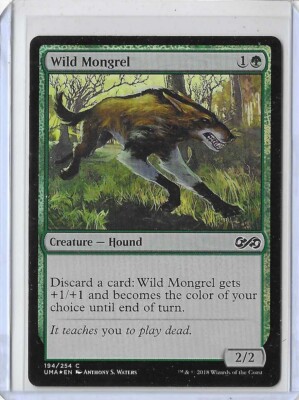 MTG Wild Mongrel FOIL Ultimate Masters (UMA) Common Magic Card #194/254 ...