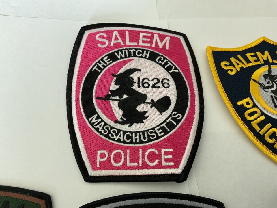 Salem Massachusetts Police Witch 5 Patches collectable and new full size | eBay