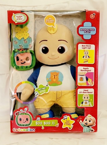 CoComelon Boo Boo JJ Plush New & Interactive Play Lights up & Heals All ...