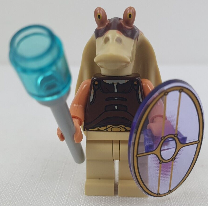 LEGO Star Wars Gungan Soldier Printed Head Minifigure Minifig sw0302 ...