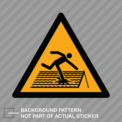 W036 Fragile Roof Sticker Decal Vinyl iso 7010 iso 3864 hazard safety ...