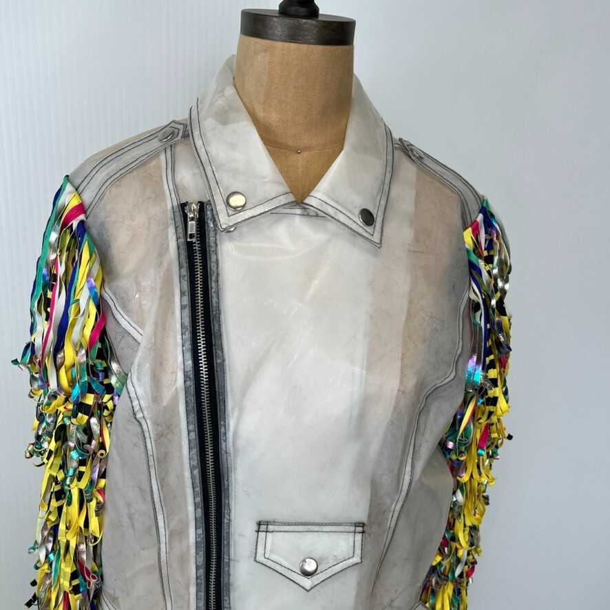 Birds Of Prey Jacket Women Extra Large Harley Quinn Caution Tape DC Comic Movie | eBay