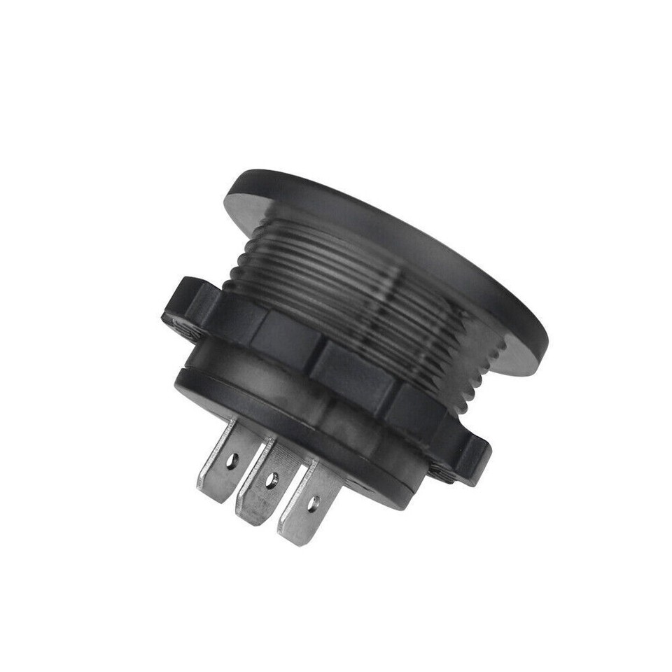 LED Dual Digital Display Volt Meter Ammeter Voltage Round Car Voltmeter ...