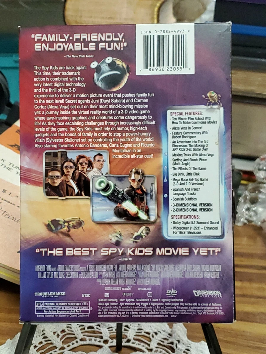Spy Kids 3 Game Over Dvd