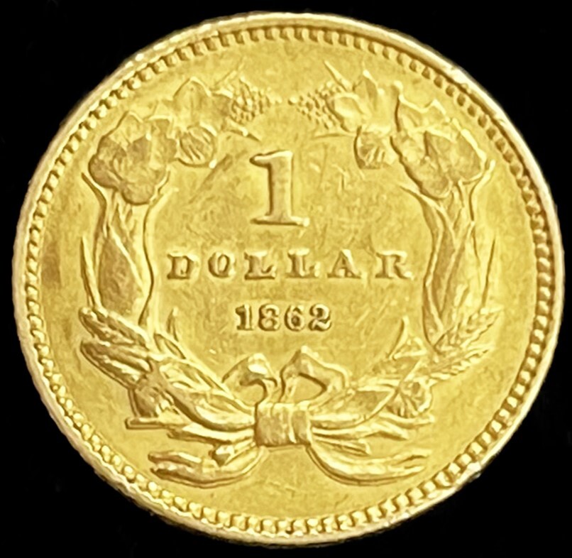 1862 GOLD UNITED STATES PRINCESS HEAD $1 COIN CIVIL WAR DATE TYPE 3 | eBay