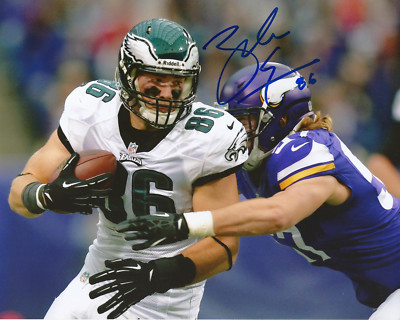 ZACH ERTZ Autographed Signed 8" x 10 Photo Philadelphia Eagles Football ...