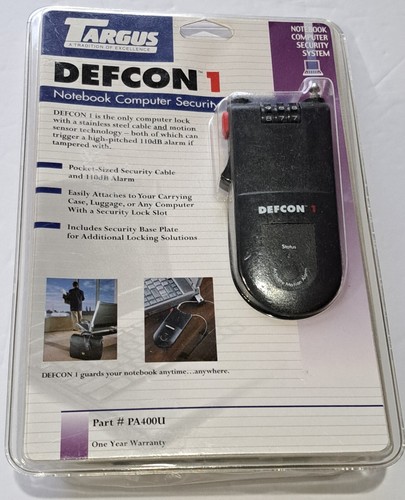 Targus Defcon 1 Notebook Computer Security System #PA400U Brand New & Sealed | eBay
