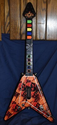 Guitar Hero PS2 TAC Wired Controller TP-PSII669C Skulls & Fire - Powers ...