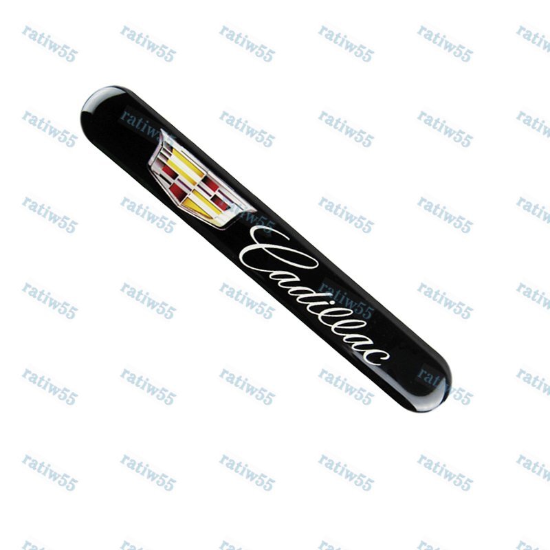 For Cadillac Black Car Trunk Side Fenders Door Badge Scratch Guard ...