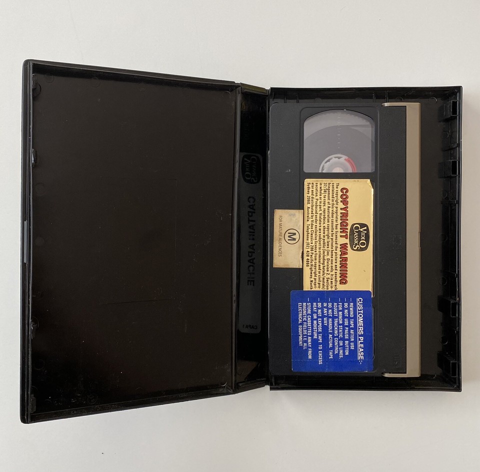 Captain Apache [VHS] Video Classics Ex-Rental Tape Lee Van Cleef 1971 ...