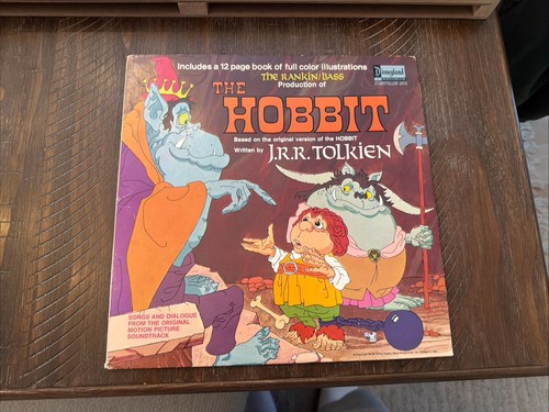 The Hobbit 1977 Album Cover Only w/Story Book Disneyland 3819 * Good ...