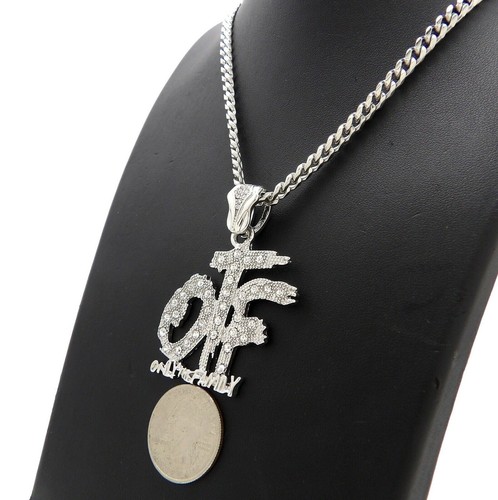 Only the Family OTF Pendant 7mm 18" ~ 30" Cuban Chain Stainless Steel ...