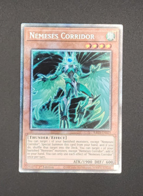 YUGIOH RA03-EN025 Nemeses Corridor Platinum Secret Rare 1st Edition NM ...