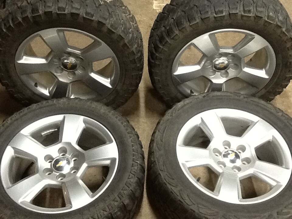 20" OEM Wheels 2015 Chevrolet Silverado 1500 20937969 20X9JX27 & Tires ...