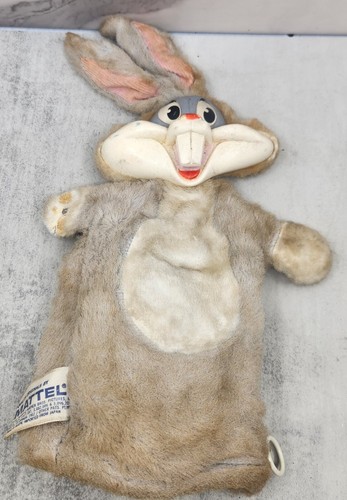 Vintage Warner Bros. 1962 Mattel Talking Bugs Bunny Plush Pull String ...