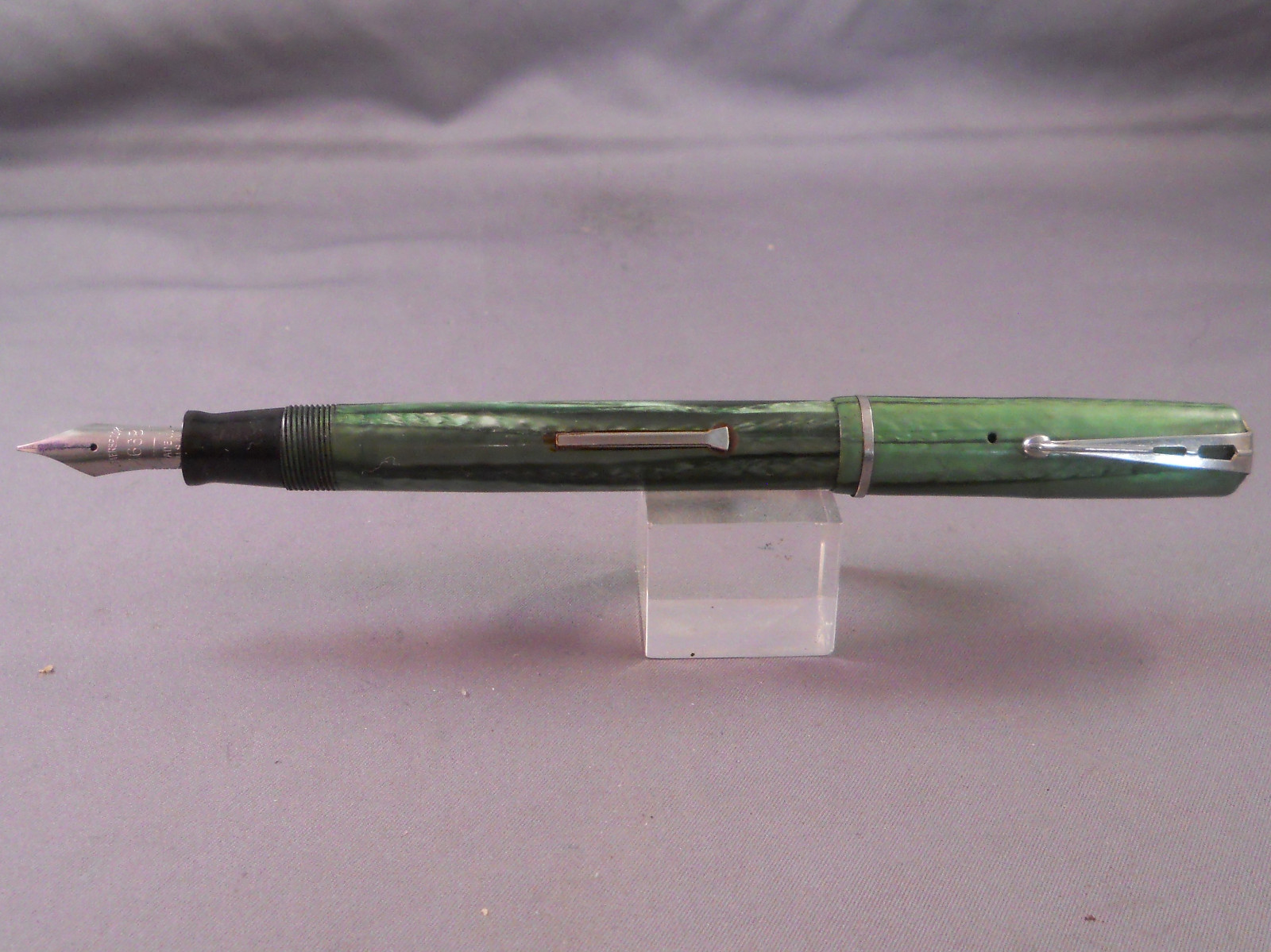 Esterbrook Vintage Green 2-Hole Clip Fountain Pen--2558 medium nib | eBay