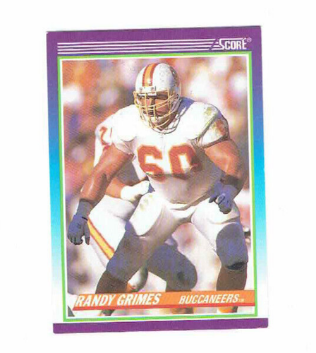 Randy Grimes Tampa Bay Buccaneers #60 Center #460 Score 1990 Football ...