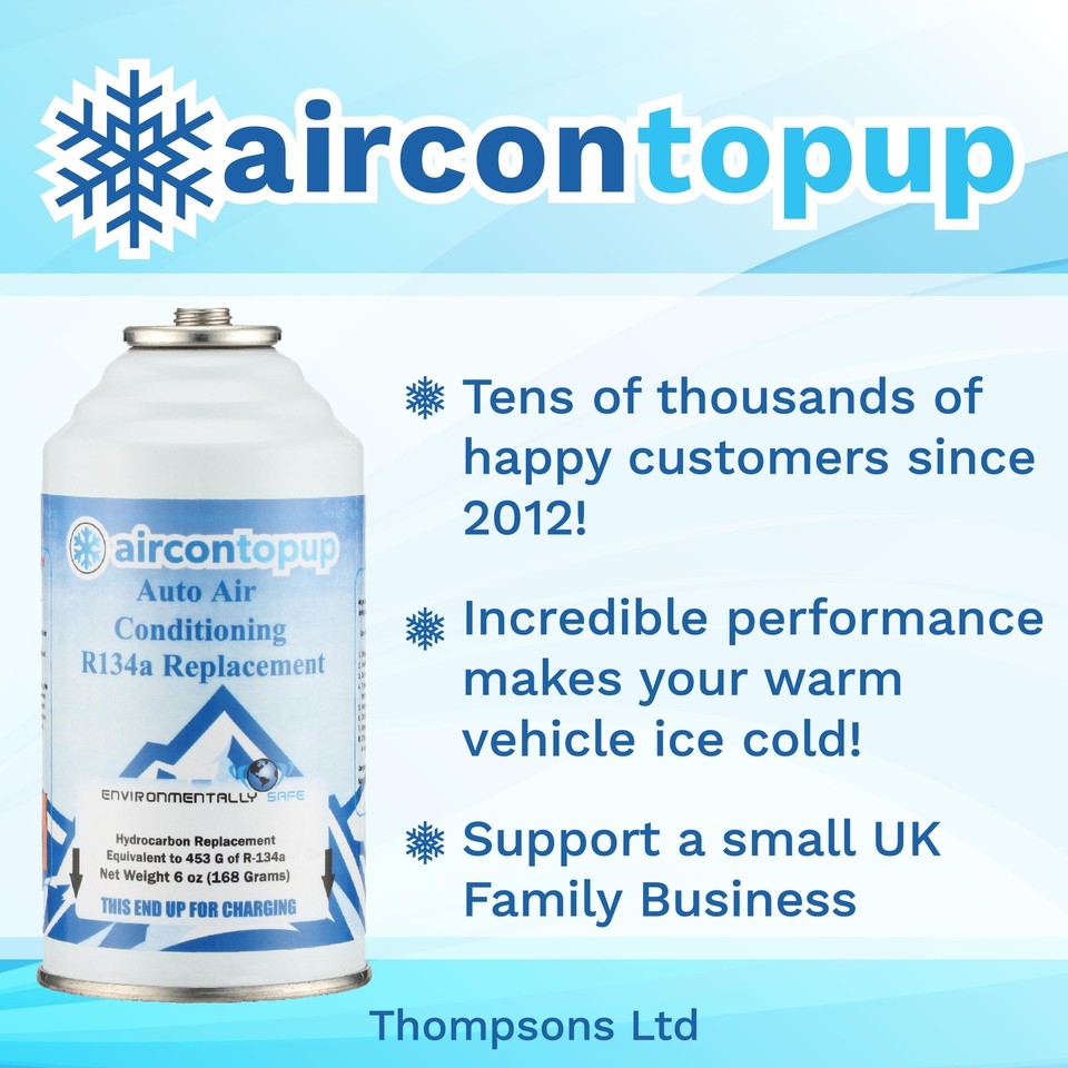 Complete DIY Car Aircon Topup Recharge Kit DIY Regas With Hose For R134 ...