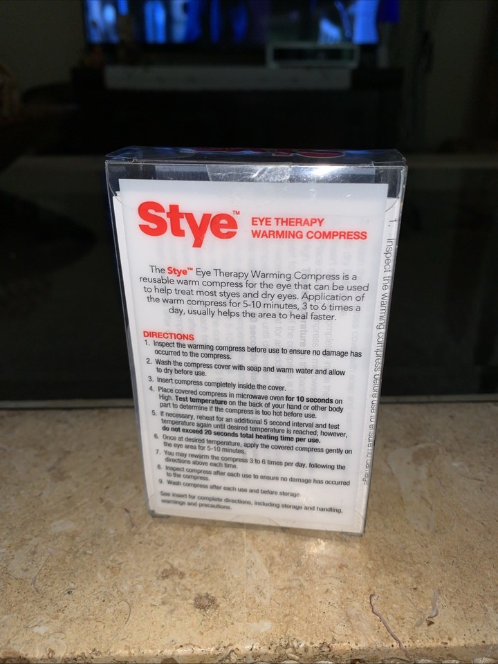 Stye Eye Therapy Reusable Warming Compress & Cover Relief EXP: 02/27 | eBay