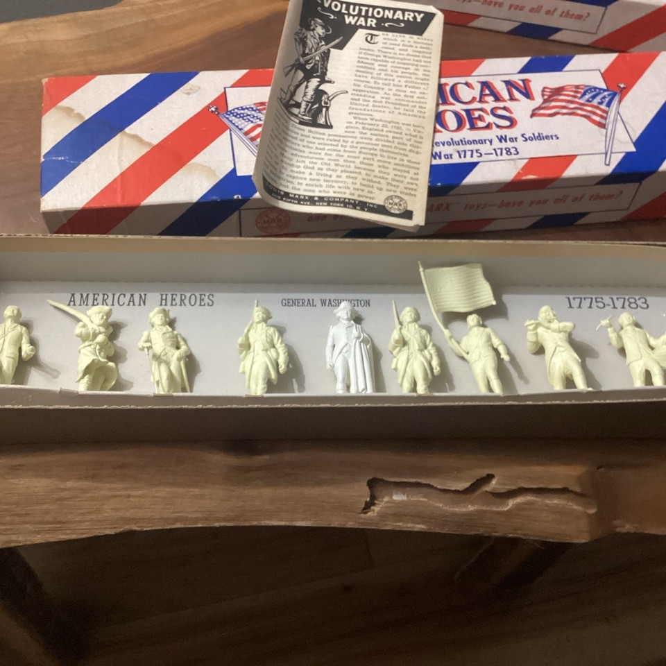 Vintage Marx American heroes George Washington and the Revolutionary ...