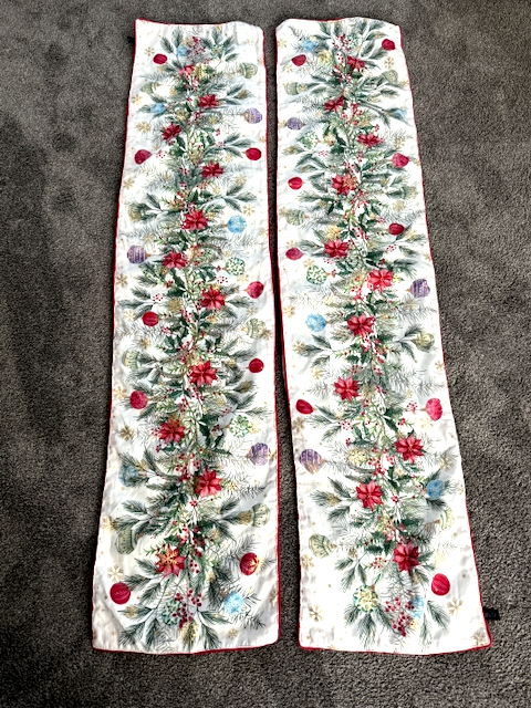 Rachel Zoe (2) Table Runners 16" X 68" Christmas Holiday Winter ...