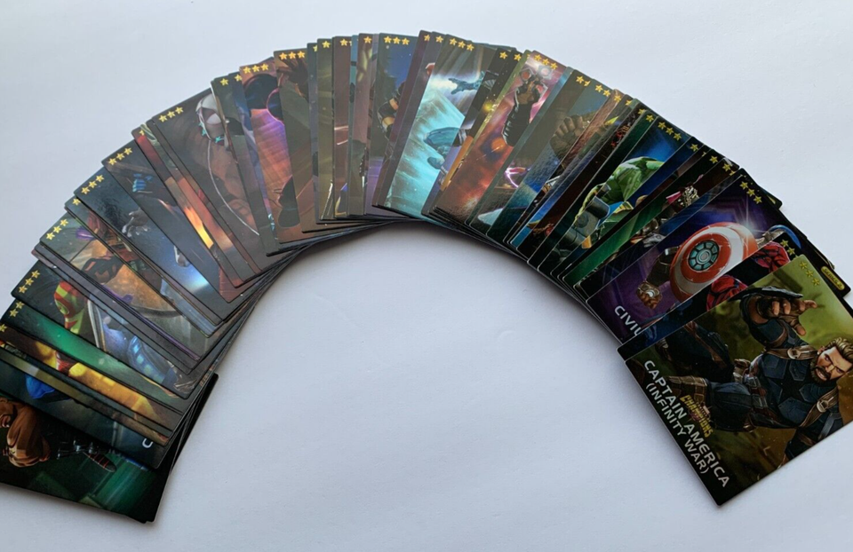 75 DIFFERENT Marvel Contest of Champions Arcade Cards FOIL Deadpool ...