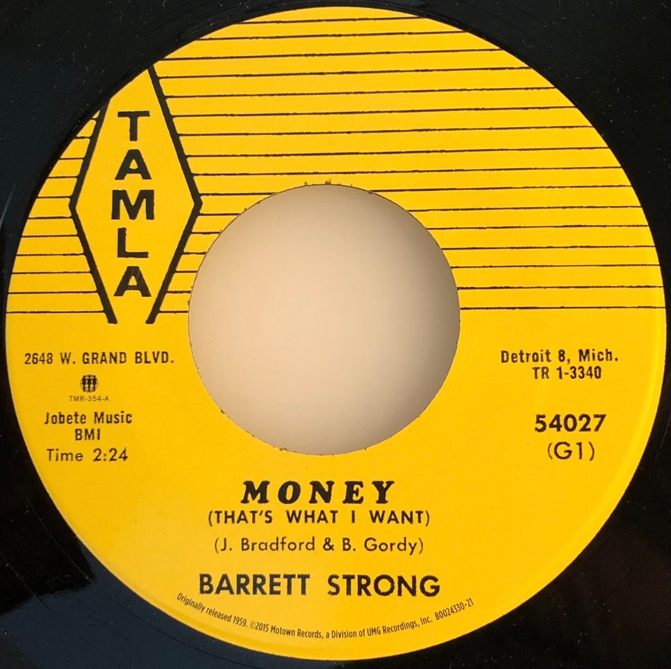 Barrett Strong / Money (That's What I Want) / 2015 Tamla TMR 45rpm ...
