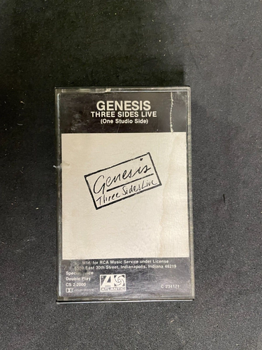 Genesis Three Sides Live Album Cassette Tape 1982 | eBay