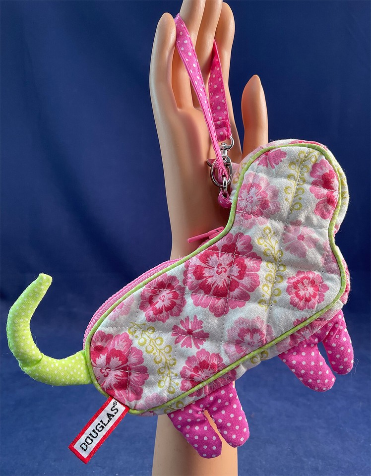 Douglas Co Cuddle Toys Kitty Cat Sillo-ette Patchwork Quilted Wristlet ...