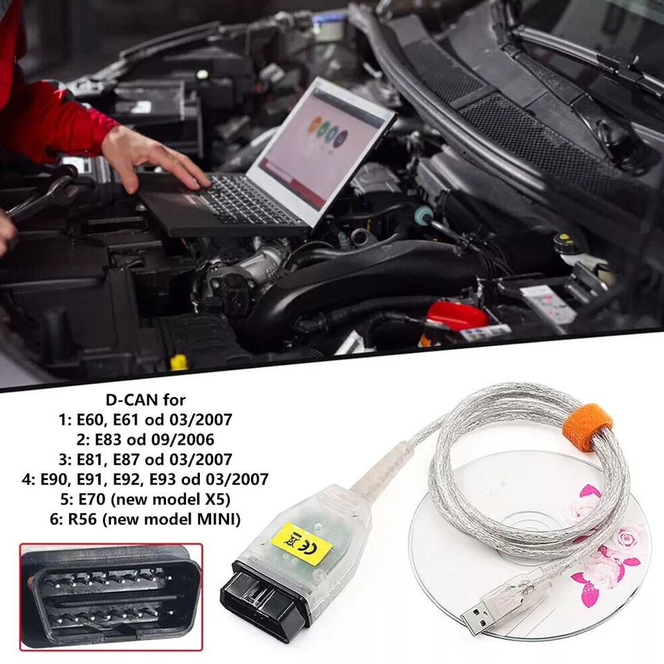 K+DCAN OBD USB-Interface INPA Ediabas kompatibel für BMW E-Modelle ...