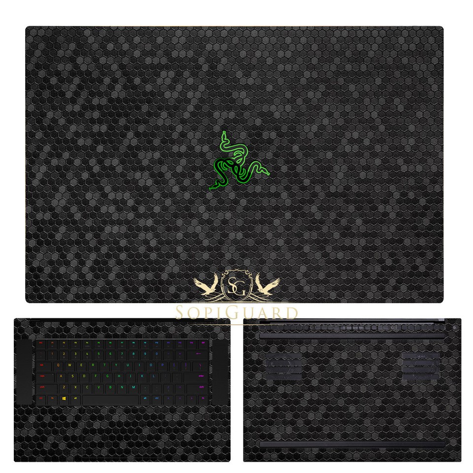 SopiGuard 3M Carbon Fiber Skin Sticker For Razer Blade 15.6 Advanced ...