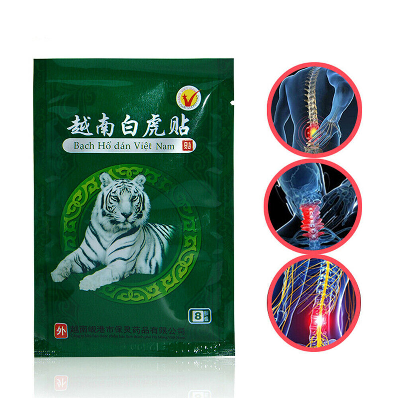 48pcs White Tiger Balm Plaster Soothing Muscles Medicated Plasters Neck ...