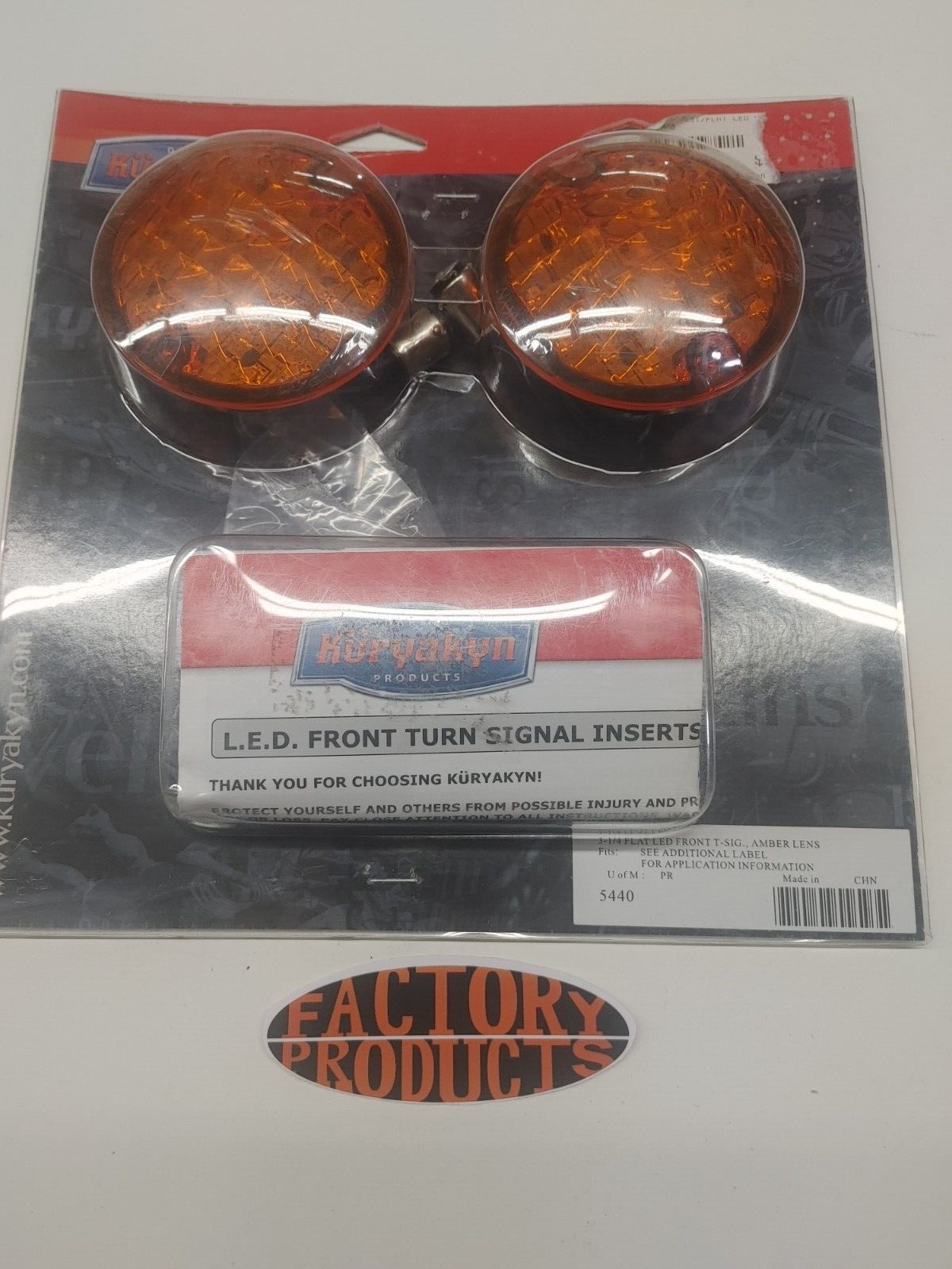 KURYAKYN FLST/FLHT LED Front Turn Signal Amber Inserts 2040-0980 | eBay