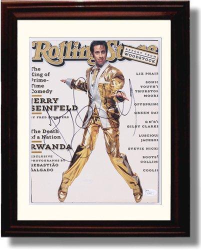 8x10 Framed Jerry Seinfeld Autograph Promo Print - Rolling Stone Cover ...