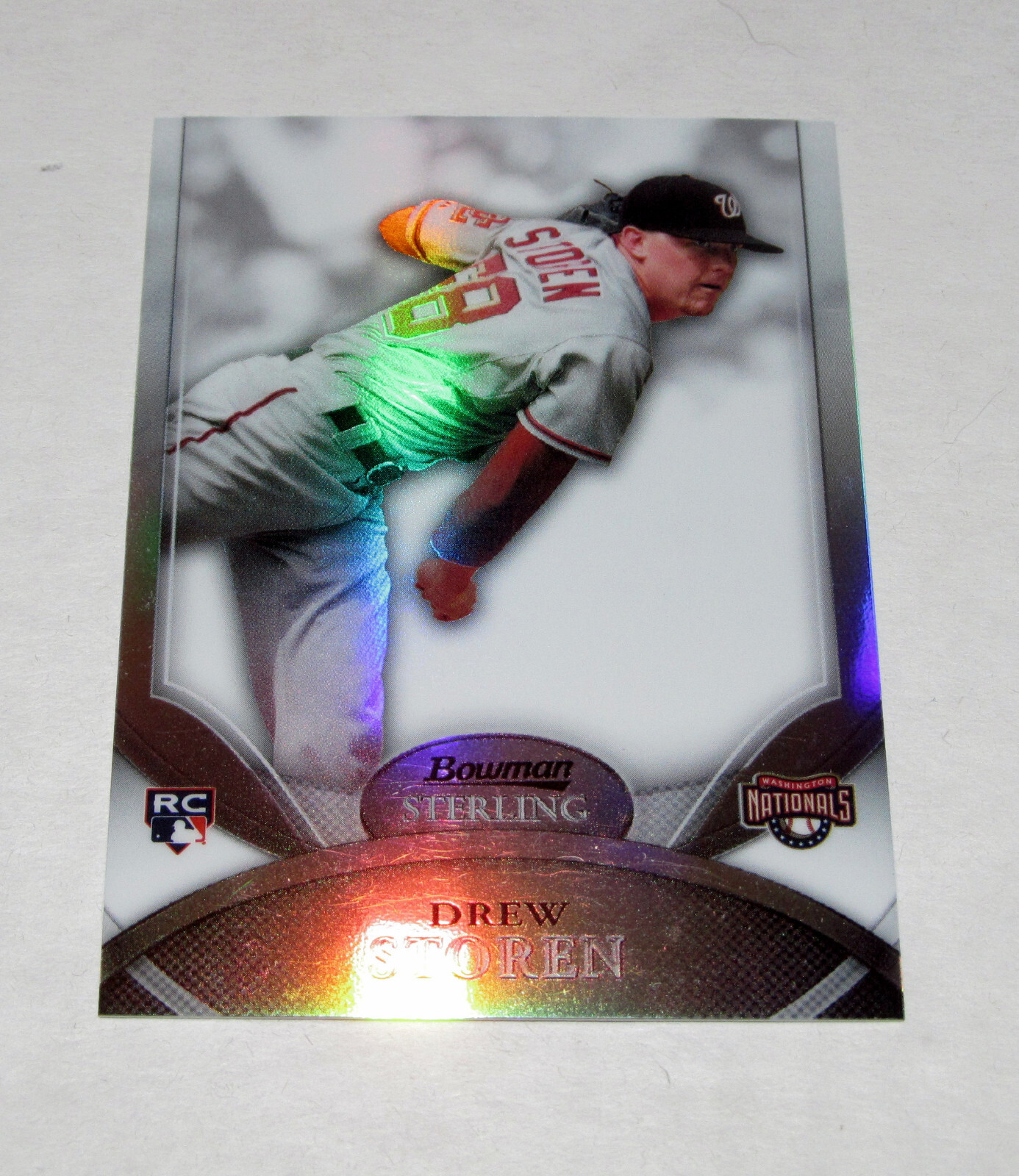 2010 Bowman Sterling Refractor 18 Drew Storen Rookie RC (#/199 ...