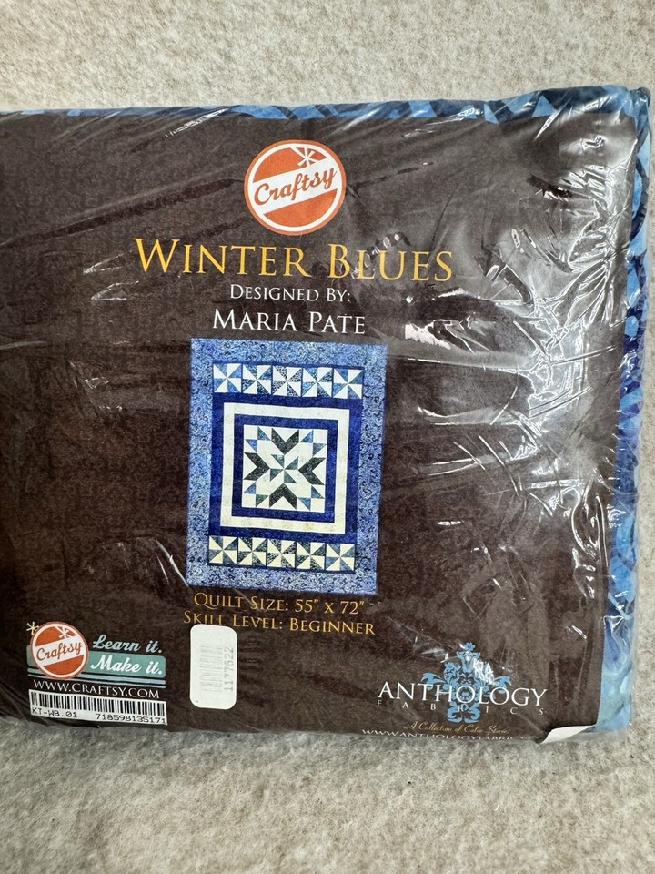 Winter Blues Quilt Kit Designed By Maria Pate 55x72 Skill Level ...
