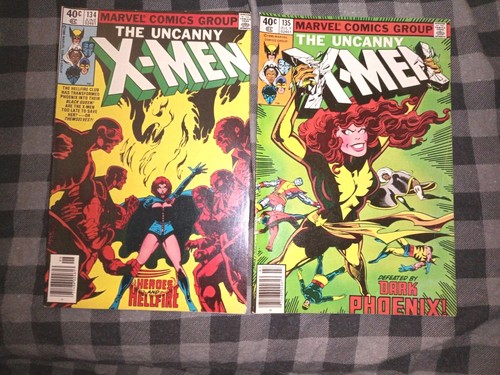 Uncanny X-Men #134 & #135 Dark Phoenix Hellfire Marvel 1980s | eBay