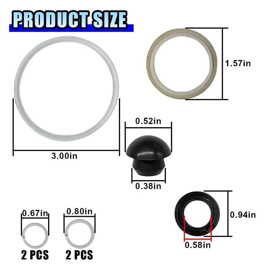 15PCS 3 Ton Floor Jack Seal Repair Kit, Complete Hydraulic Jack Oil ...