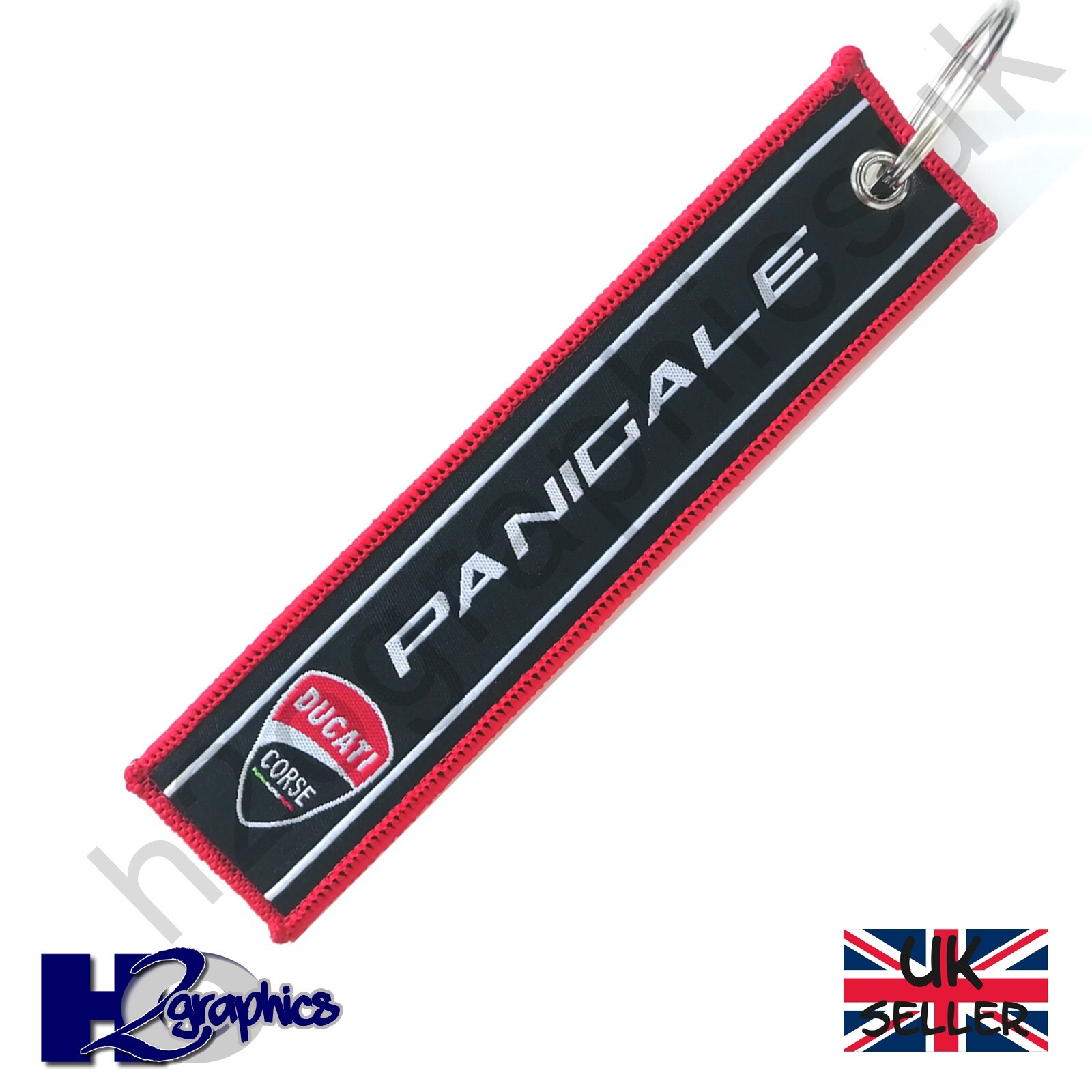 Ducati Panigale Embroidered Keyring Key Chain Key Tag 899 1199 1299 959 ...