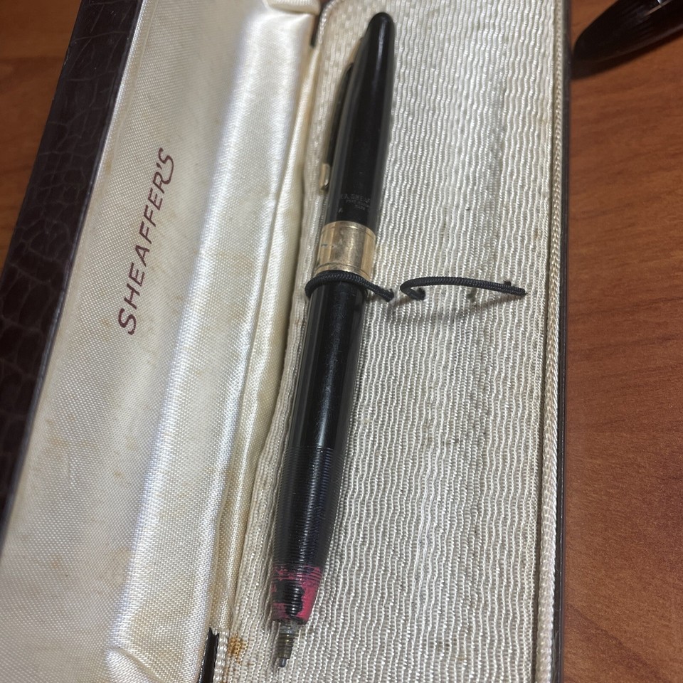 Vintage Sheaffer 14k Gold NIB Fountain Pen 1250 And 500 Pencil Set With ...