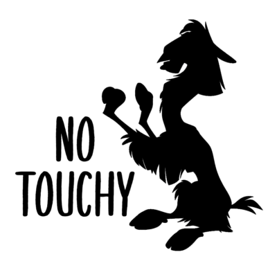 Emperor's New Groove Kuzco No Touchy - Disney Custom Vinyl Die Cut ...