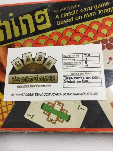 Vintage 1983 Mhing Card Game No. 2283 Based on Mah Jongg Suntex ...