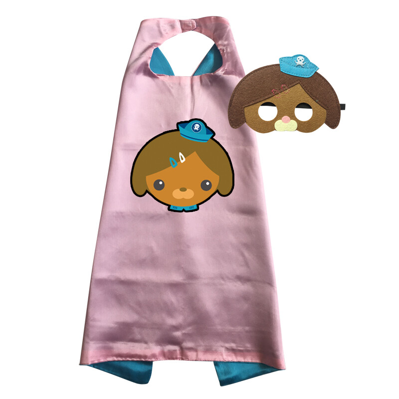 Kids Octonauts Costume Cape and Mask Captain Barnacles Kwazii Dashi ...