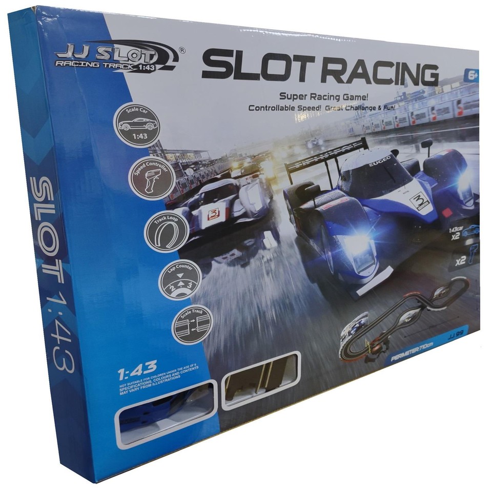 Large Electric Remote Control Slot Car Racing Track Set Kids Toy Race ...