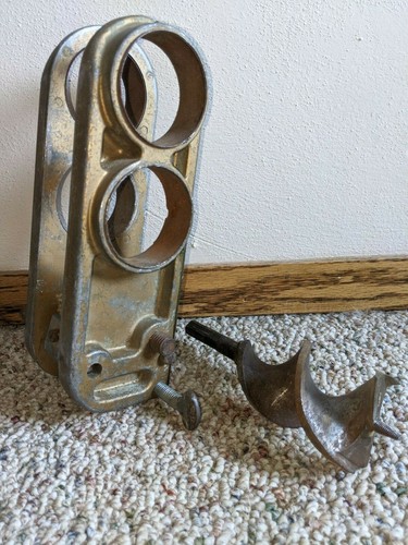 vintage schlage model 987 double lock boring jig door knob and bit | eBay