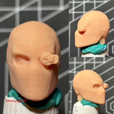 1:6 1:12 1:18 Deadshot Mask Head Sculpt For 12" 6" 3.75" Action Figure ...