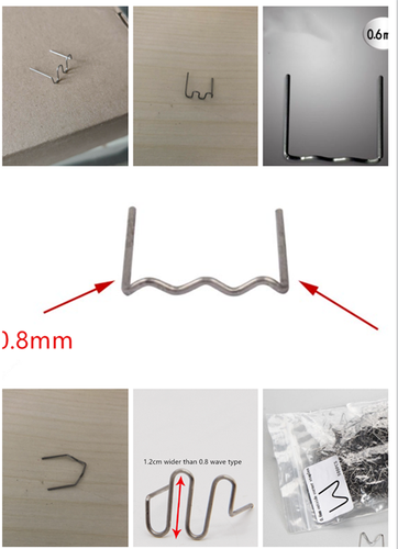 1000 pieces Pre Cut Hot Staples for Plastic Stapler Welder 0.6mm/0.8mm ...