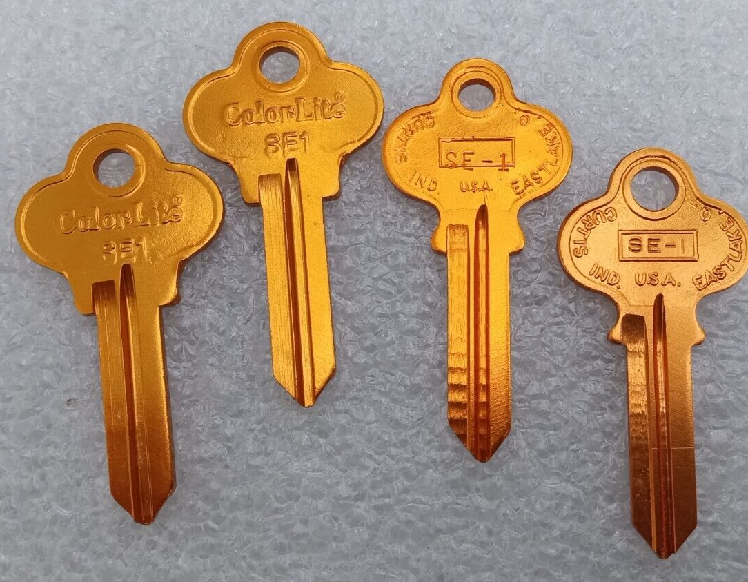 SE-1 Curtis/Cole key blanks SE1 set of 4 keys | eBay