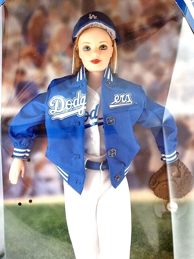 BARBIE Los Angeles Dodgers Doll 1999 Collector Edition NIB Mattel 23882 ...