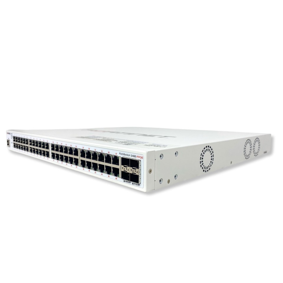 Fortinet FortiSwitch-248E-FPOE 48-Port PoE Rack Mountable Switch FS ...